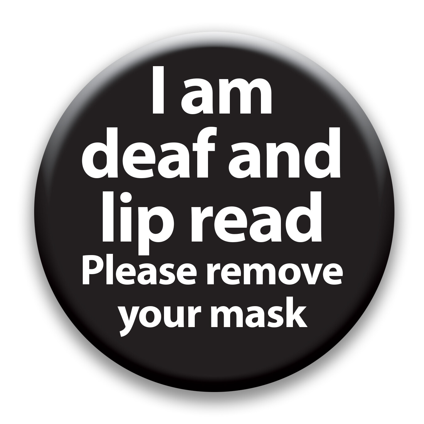 DEAF, LIP-READING, HARD OF HEARING BADGES - MASK WEARING | eBay UK