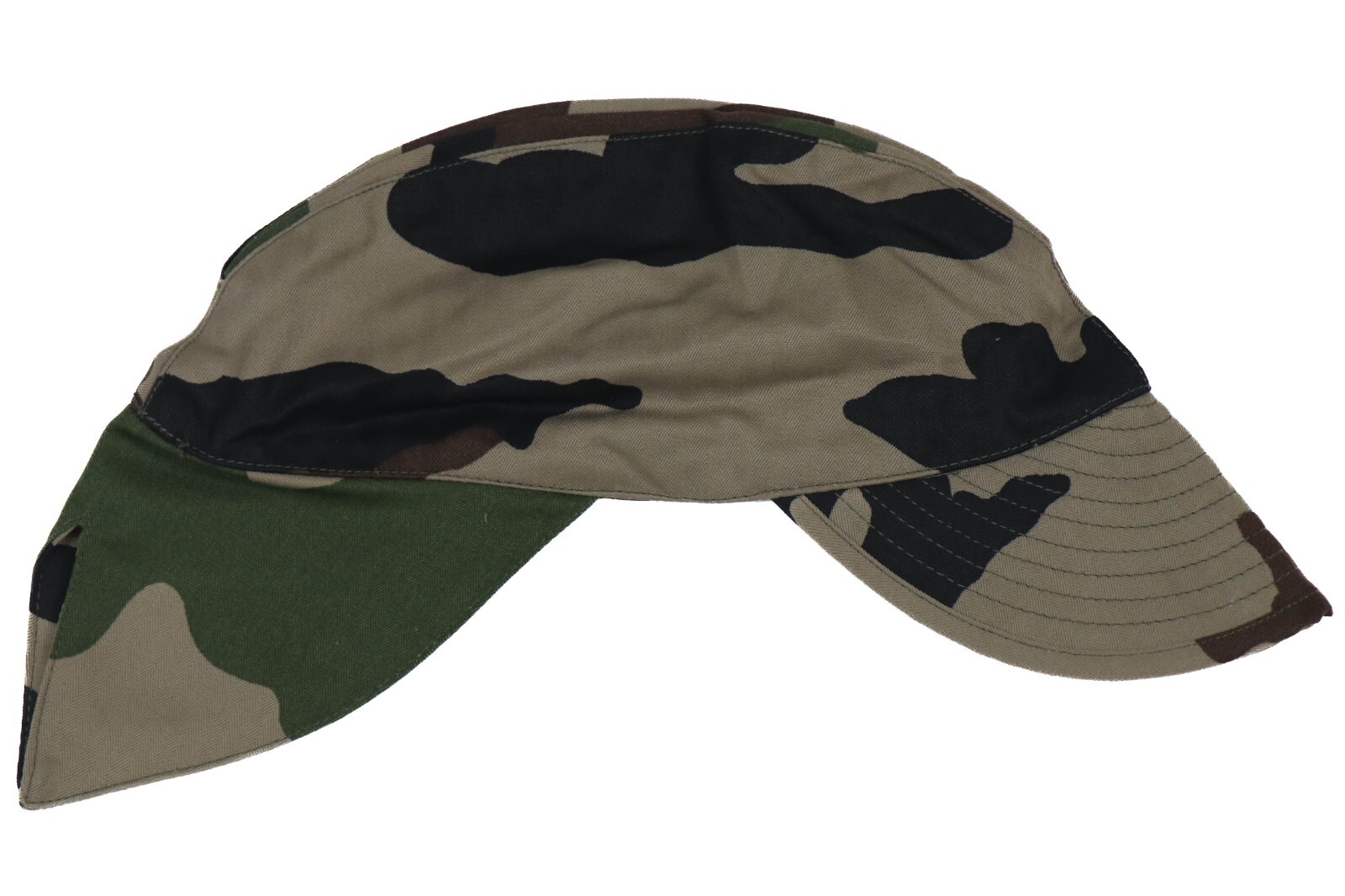 Large 58- French Army Military CCE Woodland Camouflage Field Cap Hat ...