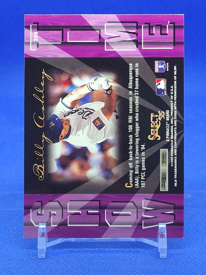 1995 Select Baseball Card #233 Billy Ashley ST | eBay