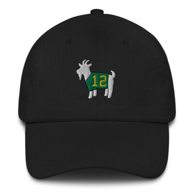 Aaron Rodgers Hat, Aaron Rodgers GOAT Baseball Cap, #12 GOAT Dad Hat | eBay