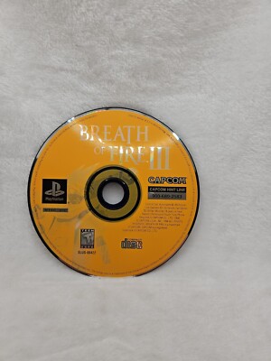 BREATH OF FIRE III 3 SONY PLAYSTATION 1 PS1 DISC ONLY CAPCOM RPG Tested ...