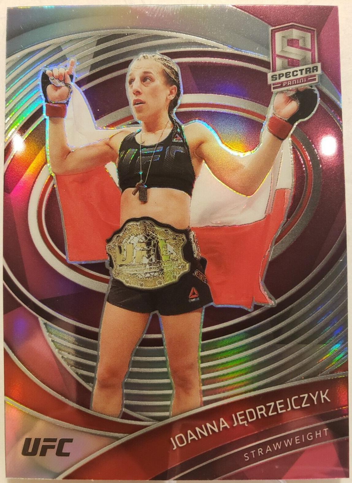 2021 Panini Chronicles UFC - Spectra Joanna Jedrzejczyk #296 Pink for ...