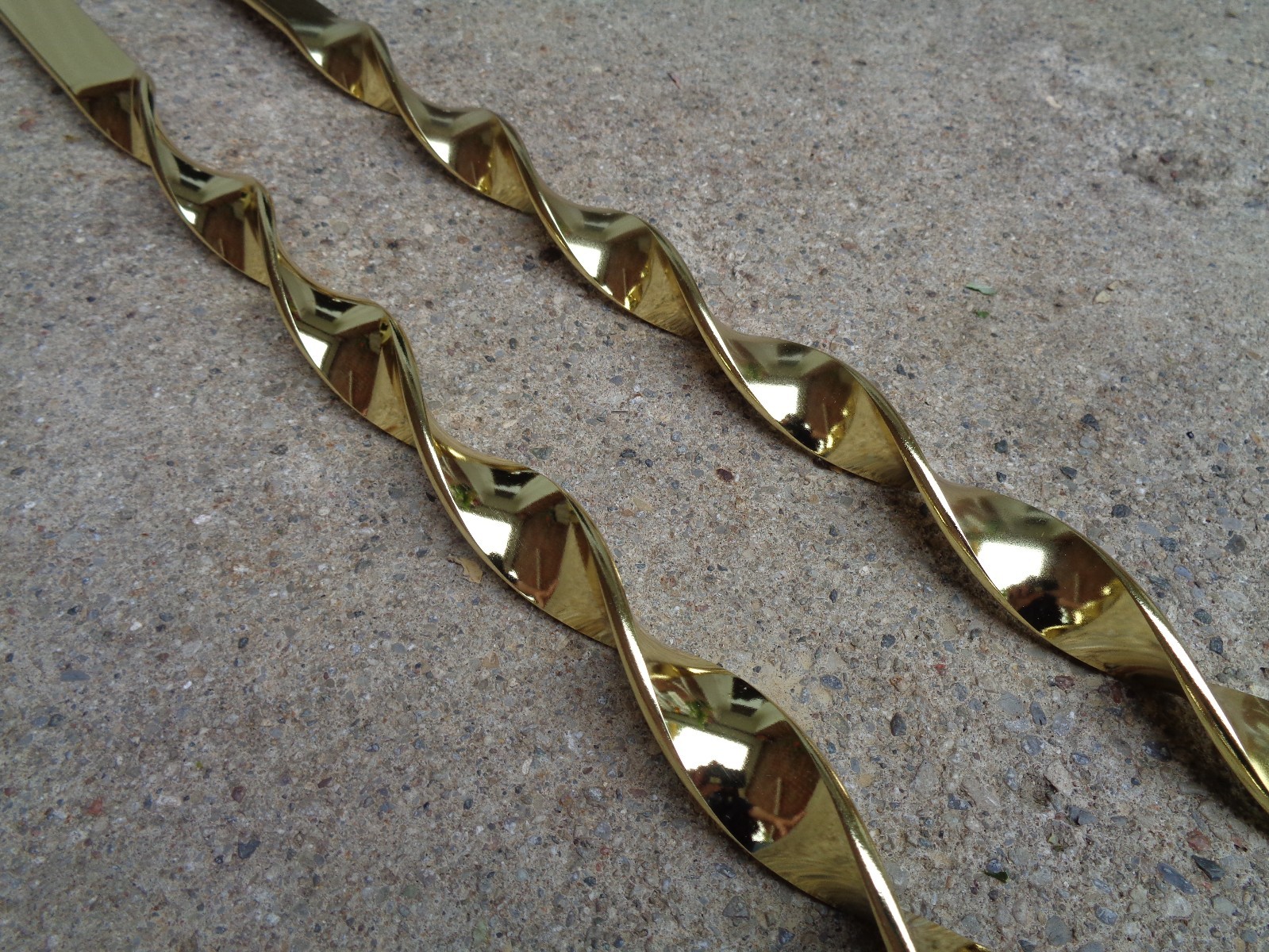 VINTAGE NOS GOLD TONED "TWISTED" TRUSS RODS FOR A 20 INCH SPRINGER ...