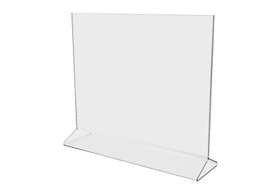 11”W x 8.5”H Ad Frame Two Sided Table Sign Holder Poster Display Frame ...