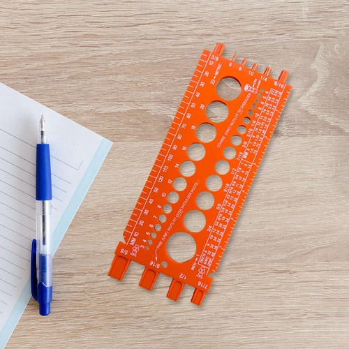 Nut Bolt Thread Gauge Checker Durable Multifunction Portable Easy to ...