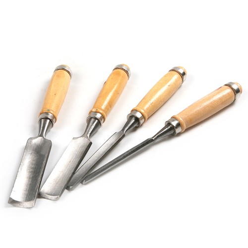 4Pcs 240mm Wood Carving Chisel Tool 45#Steel Gouge Set 6/12/18/24mm ...