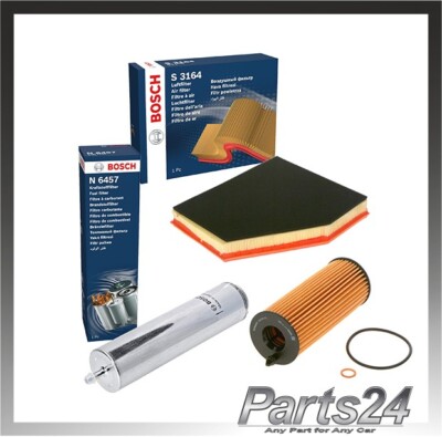 SERVICE KIT BMW 5 SERIES 520D E60 E61 N47 BOSCH OIL AIR FUEL FILTERS ...