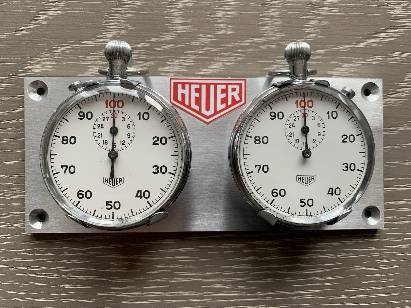 1960’s Heuer Stopwatch Panel Heuer Chronometers Dashb… - Gem