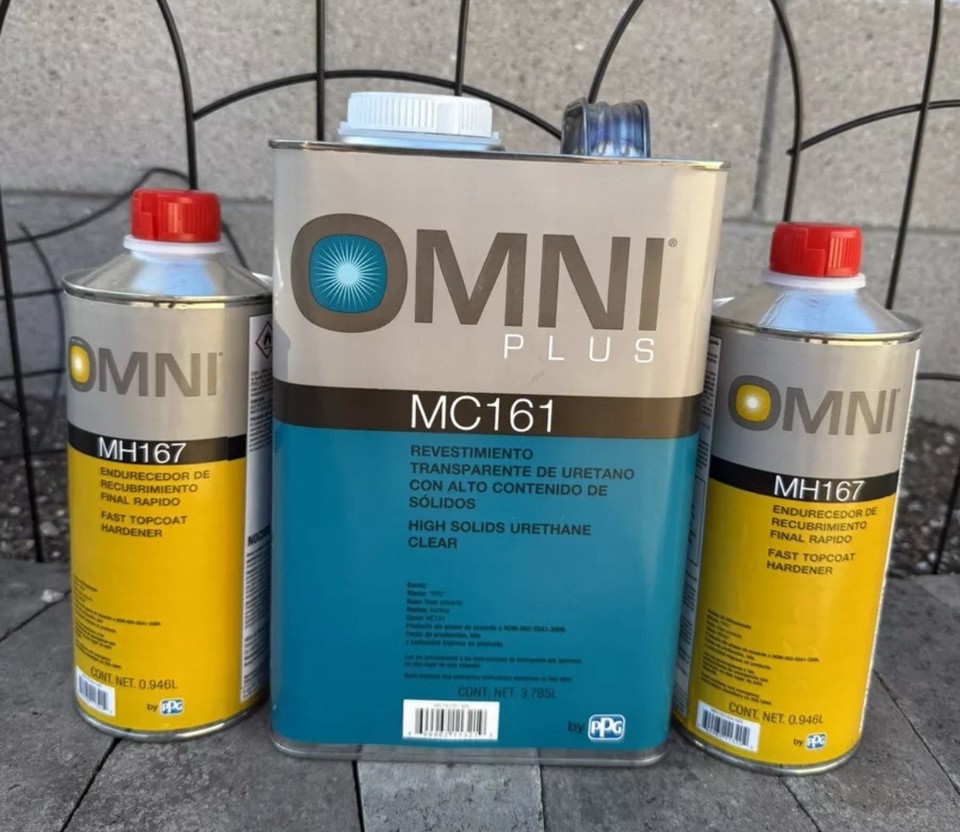 MC161 PPG Omni High Solids Clear One GL & MH168 Or MH167 Hardeners Two ...