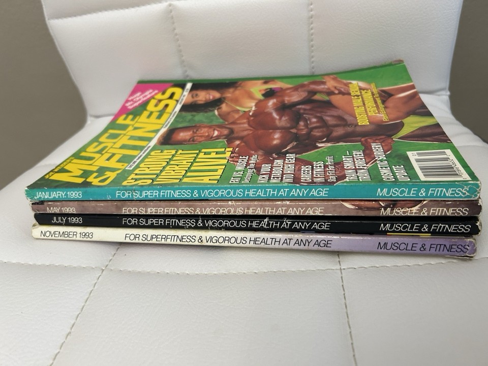 Muscle & Fitness Vintage Bodybuilding Magazine 1993 Lot of 4 | eBay