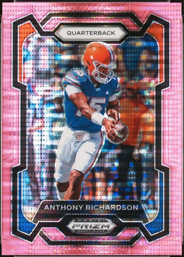2024 Panini Prizm Draft Picks - Anthony Richardson #58 Neon Pink Pulsar ...