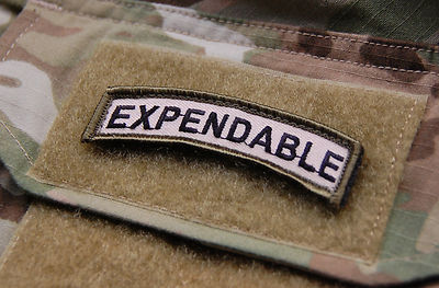 The Tactical Expendable Tab Patch Military Morale Patch | eBay