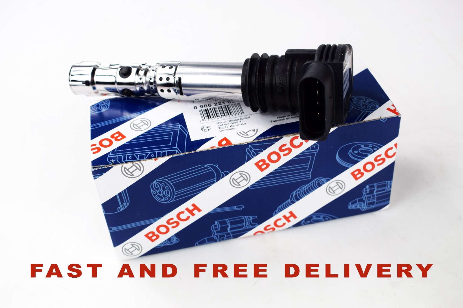 GENUINE BOSCH IGNITION COIL FOR AUDI SEAT SKODA VW 0986221024 ...