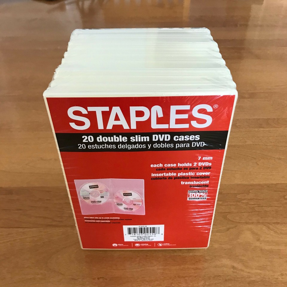 20 Clear Double Slim DVD Case Storage Boxes - New | eBay