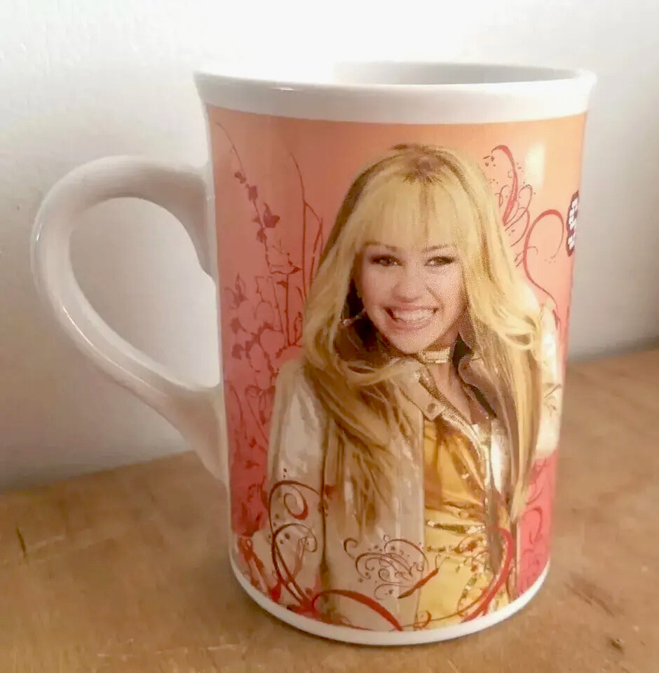 Vintage HANNAH MONTANA Miley Cyrus Tea Coffee Ceramic Mug Cup Pop Music ...