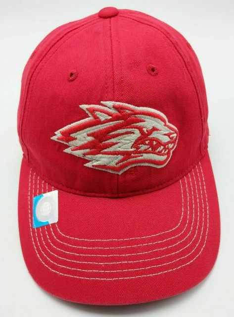 UNIVERSITY OF NEW MEXICO LOBOS / UNM red adjustable cap / hat - 100% ...