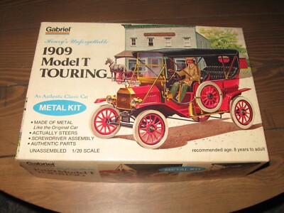 HUBLEY GABRIEL 1909 MODEL T TOURING 1/20 METAL CAR MODEL KIT 100% ...
