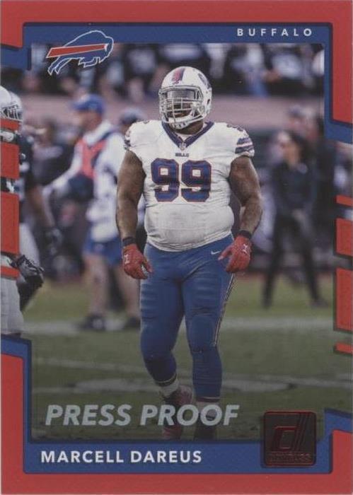 2017 Panini Donruss - Marcell Dareus #88 Press Proof Red for sale ...