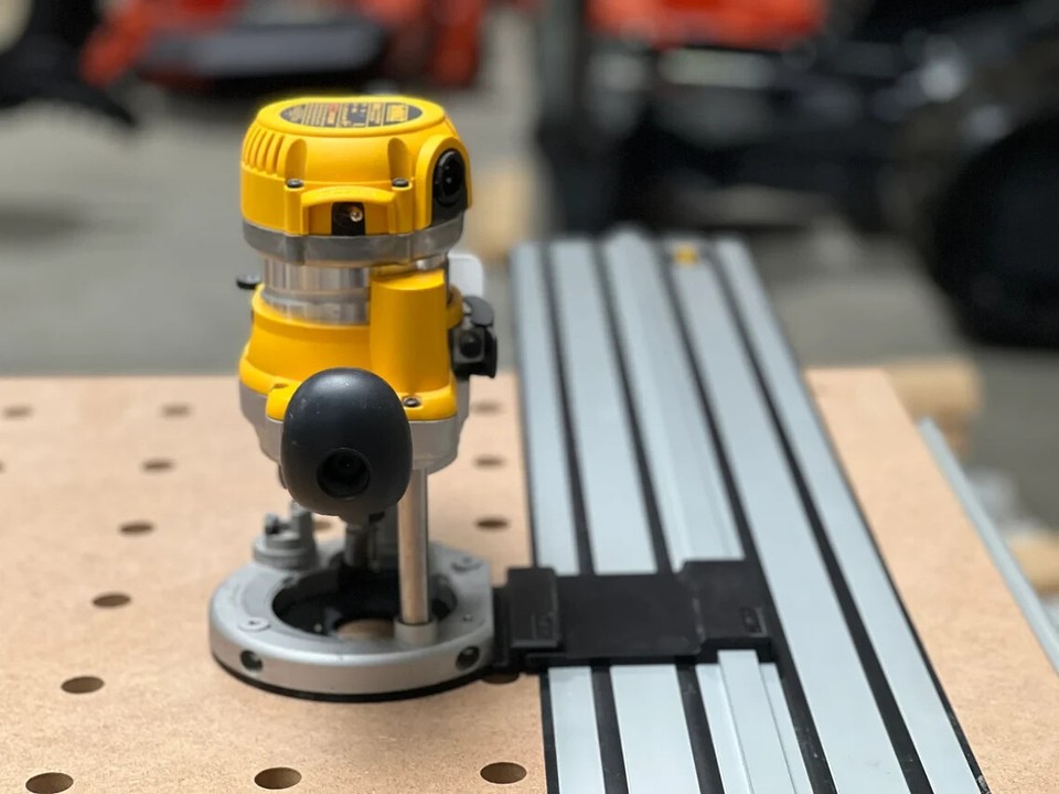 Dewalt Plunge Router DW618 Adapter for Dewalt Track Saw Guide Rails 2-1 ...