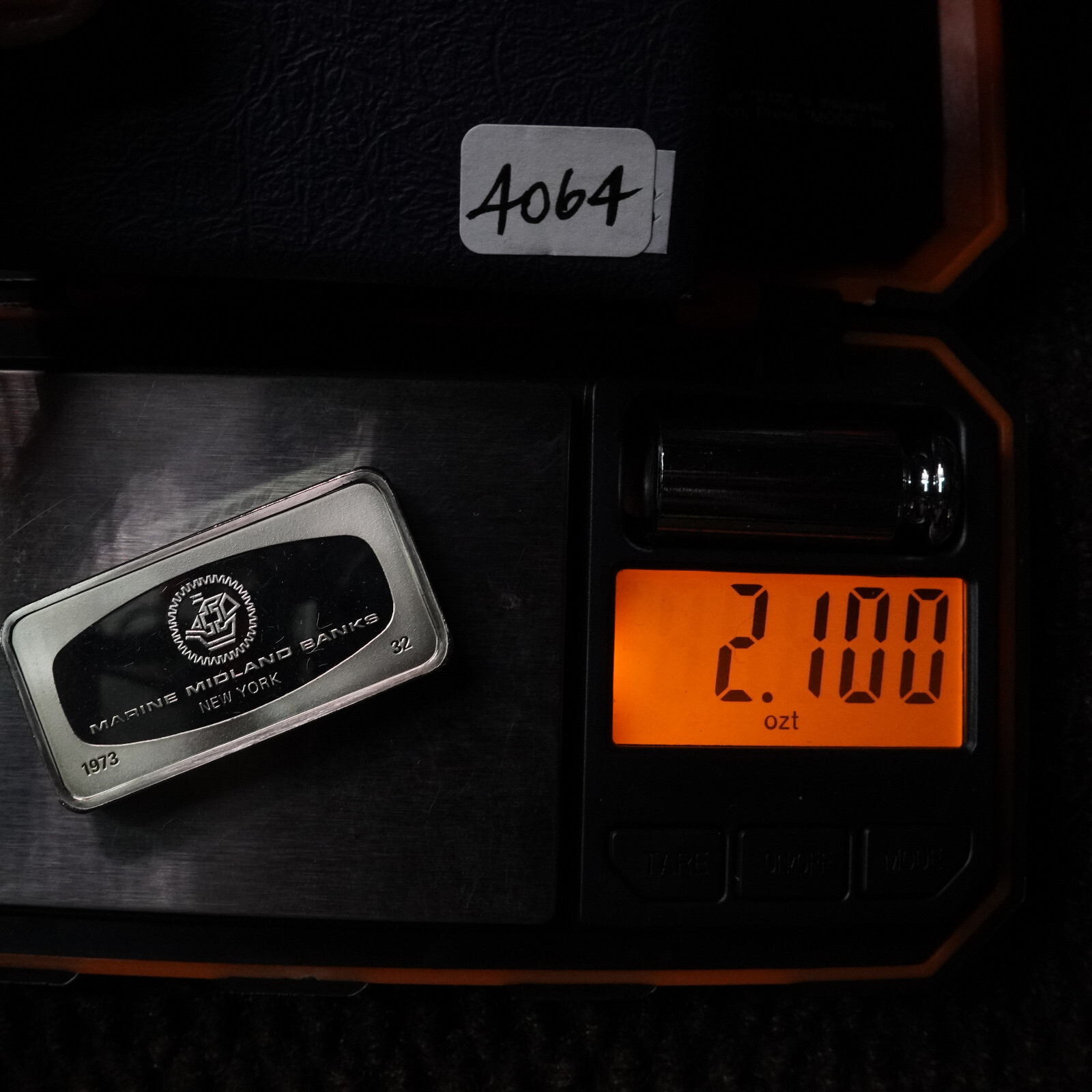 1973 Marine Midland Banks New York Franklin Mint 2oz 925 Silver bar ...