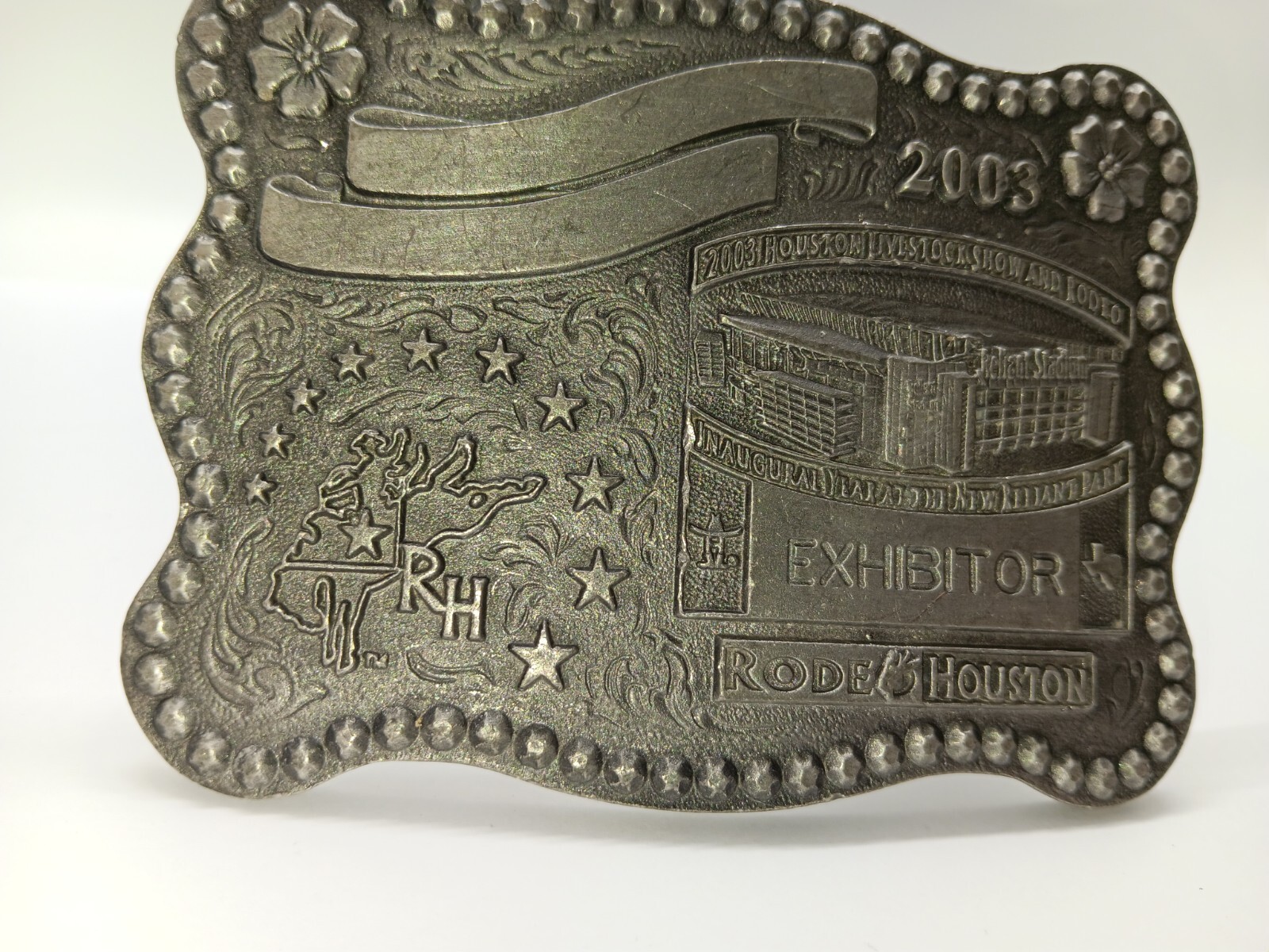 2003 Houston Livestock Show and Rodeo Exhibitor Belt Buckle JCC | eBay