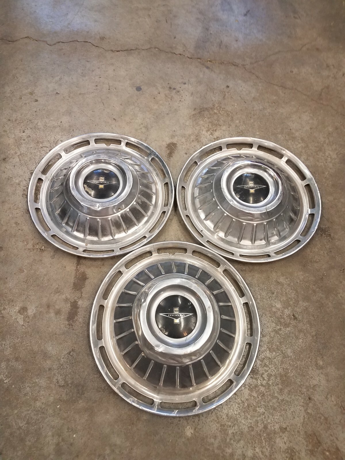 1963 Corvair Monza 900 13in hubcaps set of 3 | eBay