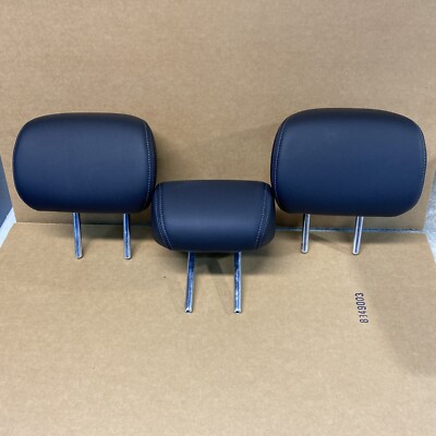 2012-2015 HONDA CIVIC SEDAN REAR 2ND ROW HEADRESTS BLACK LEATHER | eBay