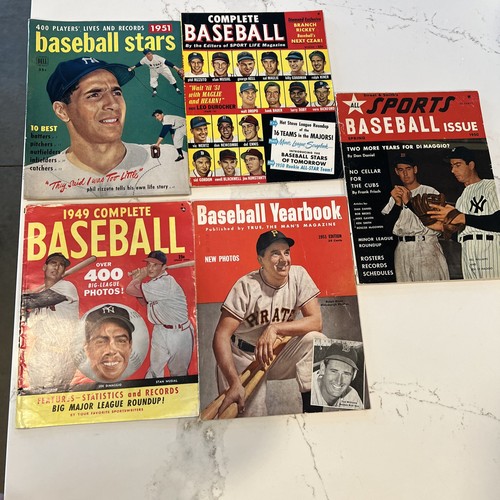 BASEBALL Magazines Lot Of 5 Vintage All Missing Pages Or Pictures Cut ...
