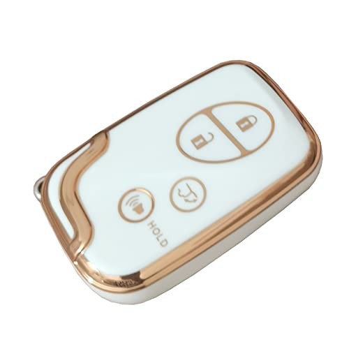 for Lexus Key Fob Cover Key Fob Shell with Keychain Fit for White For ...