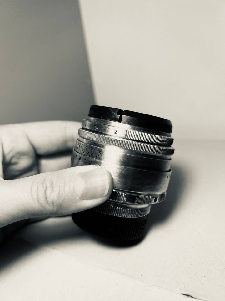 Helios 44-2 Anamorphic Photo Lens f2/58 mm mount M42 Silver ...