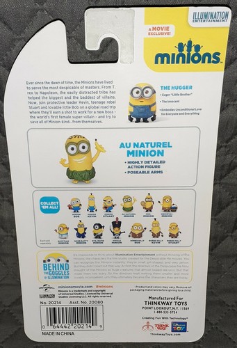 Despicable Me 3 Minions AU Naturel Minion Naked Leaf Figure Poseable ...