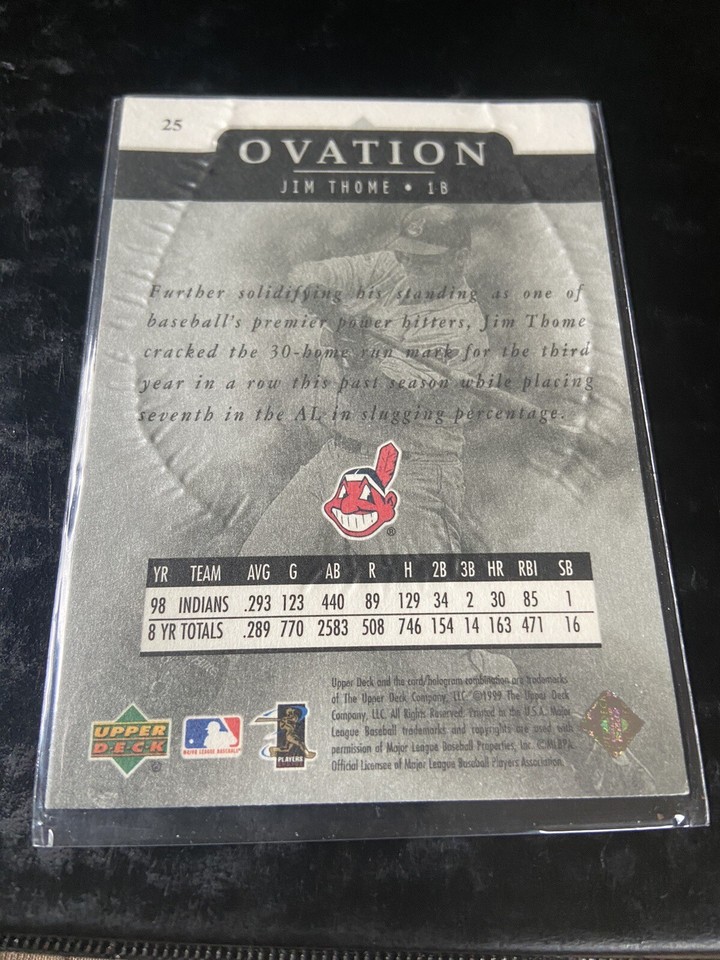 1999 Upper Deck Ovation - #25 Jim Thome | eBay