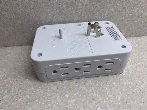 APC 6 Outlet Wall Surge Protector 1080 Joules Surgearrest Essential P6W ...