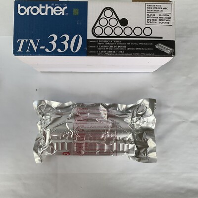 Genuine OEM Brother TN330 Black Toner Cartridge Series DCP MFC HL Open ...