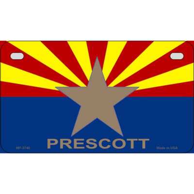 Prescott Arizona Flag Novelty Metal Motorcycle Plate MP-3740 | eBay