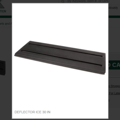 DEFLECTOR ICE 30 IN # 9051566-01 | eBay