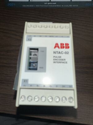 ABB NTAC-02 Pulse Encoder Interface 300mA 24VDC Drive Module Unit Made ...