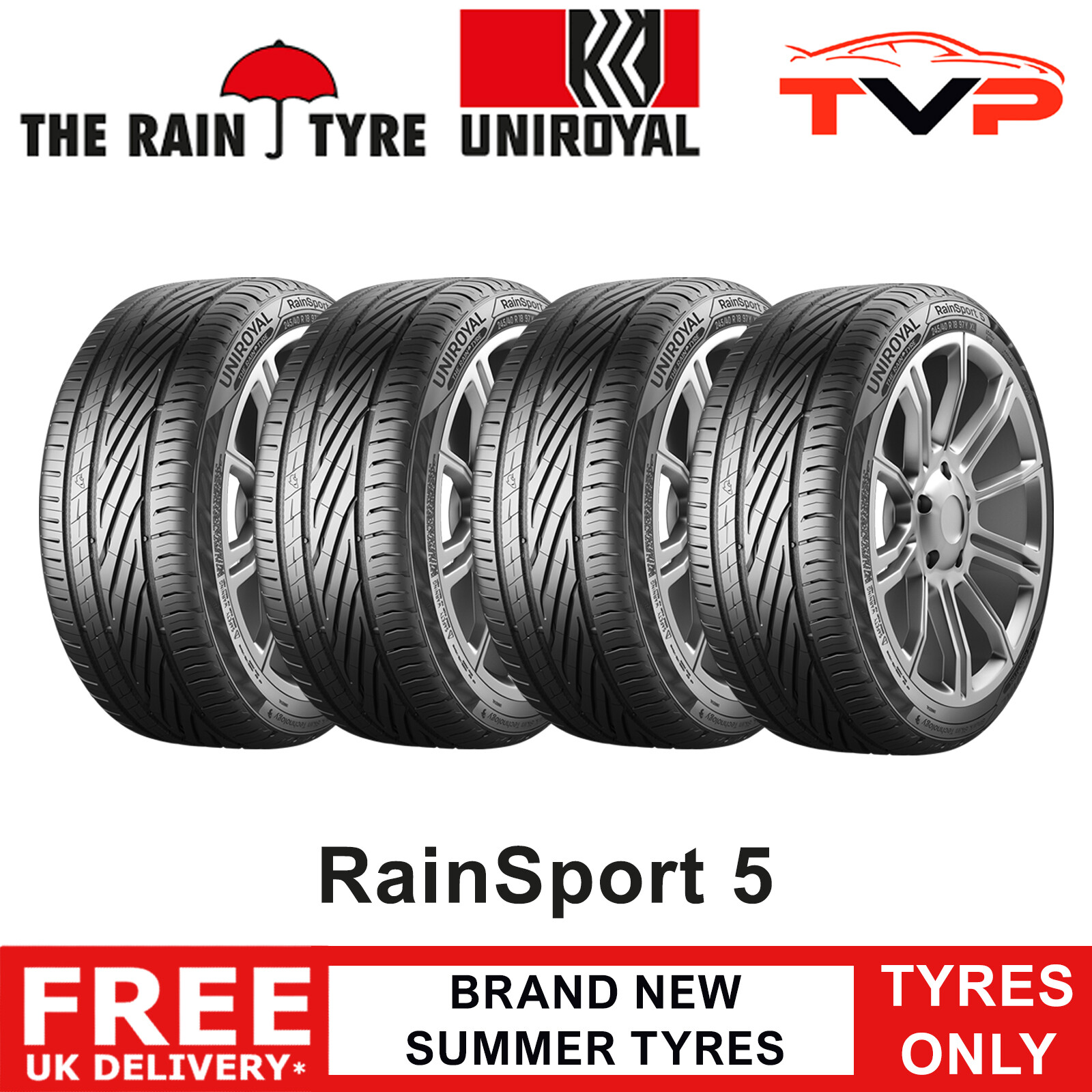 265/30/R20 Uniroyal Tyres 265 30 20 94Y XL FR Rainsport 5 CA 73Db x4 ...