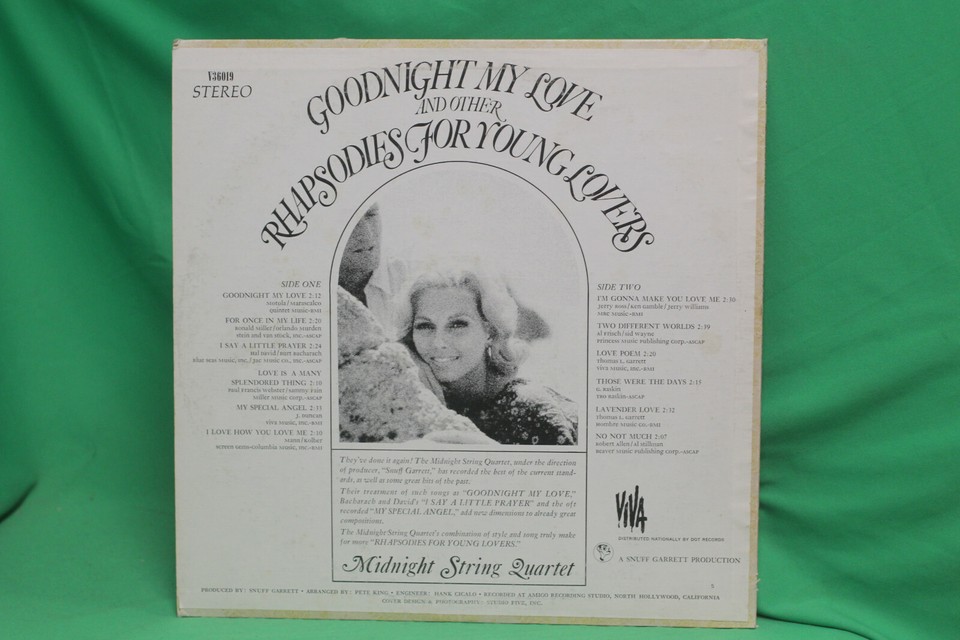 Midnight String Quartet - Goodnight My Love - Viva Records | eBay