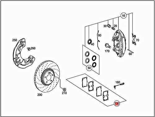 Genuine MERCEDES C238 C253 S213 W213 X253 Ts disk brake pad 0004207900 ...