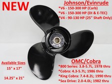 OMC Johnson EVINRUDE Prop Propeller NOS 8 X 7-1/4 380958 0380958 for ...