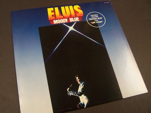 ELVIS MOODY BLUE Black Vinyl From 1977 with HYPE LOGO on RCA #AFL1-2428 MINT- | eBay
