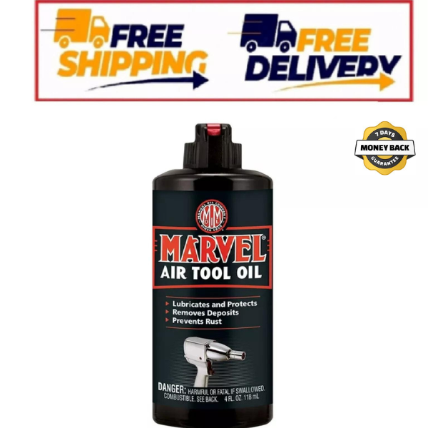 Turtle Wax Marvel Mystery 53493 Air Tool Oil Lubricant, 4 oz Free ...