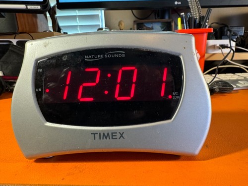 Timex T 131 S Nature Sounds Digital Alarm Clock (Red Display) Tested ...