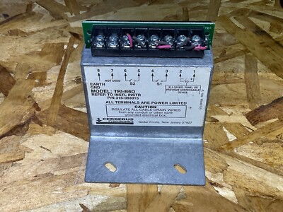 Siemens Cerberus Pyrotronics TRI-B6D Fire Alarm Dual Zone Module; 315 ...