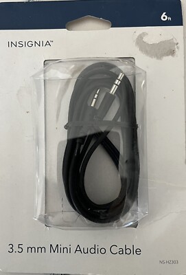 Insignia 3.5 mm Mini Audio Cable 6 ft. NS-HZ303 New in Box | eBay