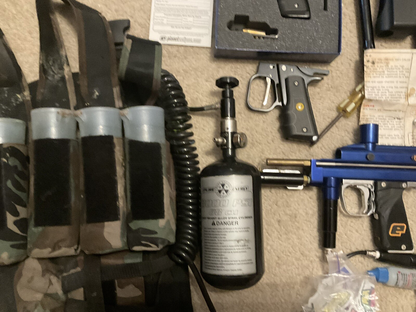 WGP autococker paintball gun E2 Blue Color Empire Upgrades Parts Extra ...