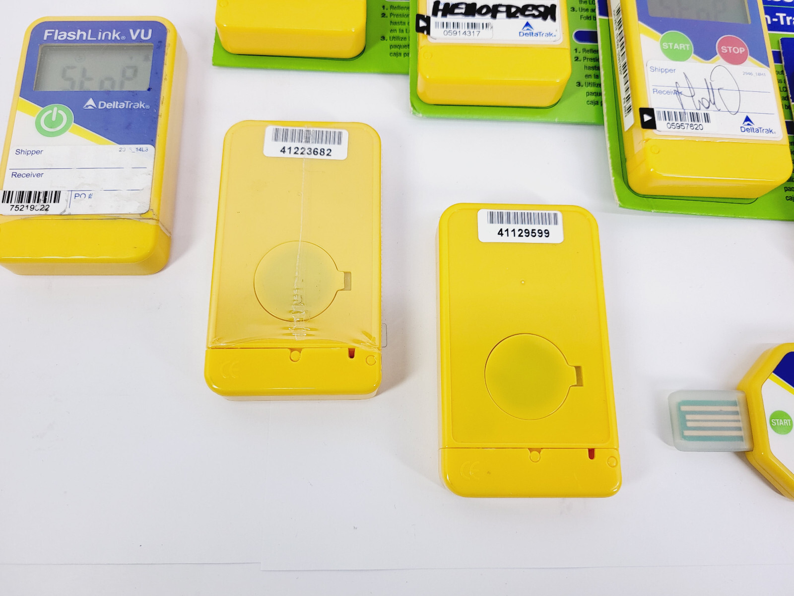 (7) DeltaTrak FlashLink VU In-Transit Logger (20879) w/ (1) FlashLink ...