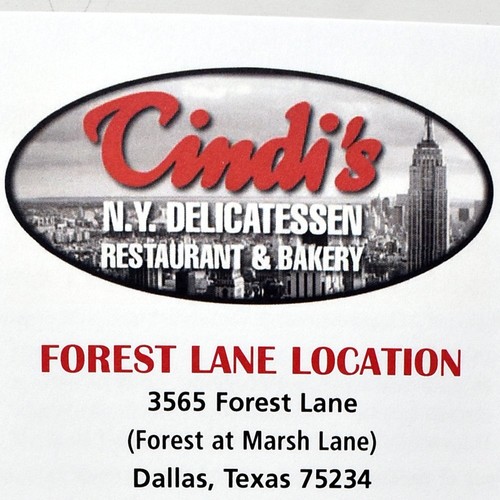 2010s Cindi's NY Delicatessen Restaurant Bakery Menu 3565 Forest Ln ...