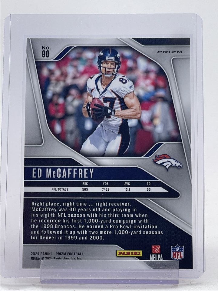 ED MCCAFFREY 2024 PANINI PRIZM RED SPARKLE SP BRONCOS Q4559 | eBay